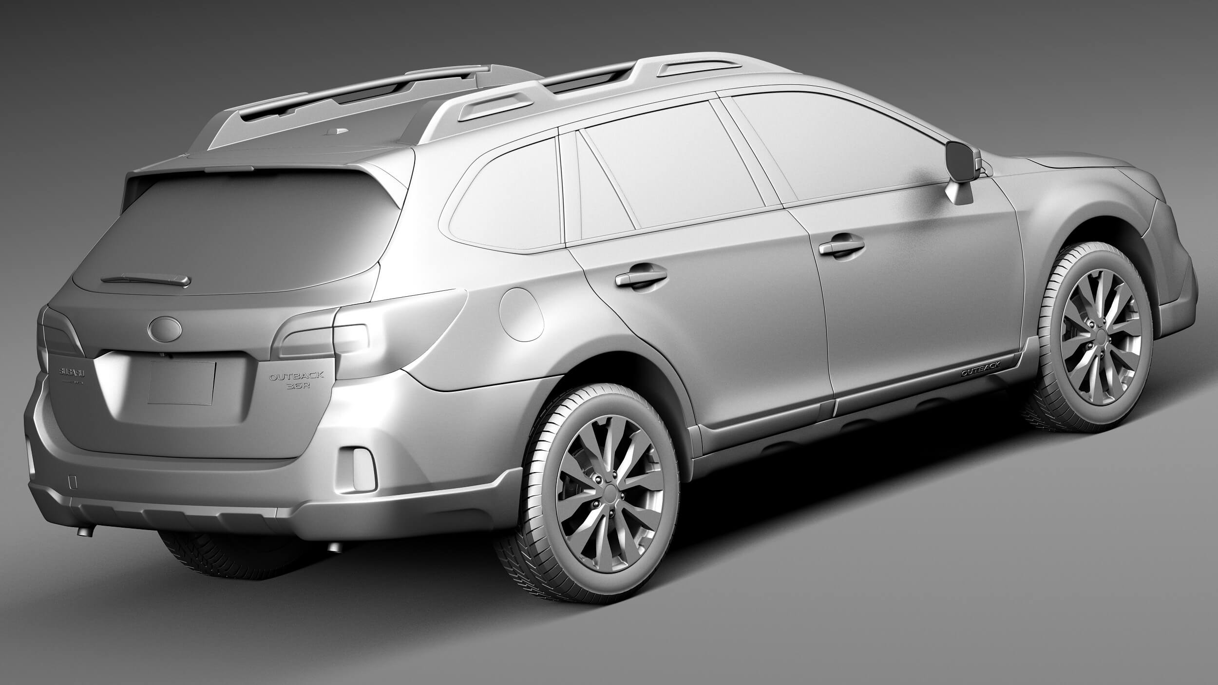Subaru Outback 2015 - 3D Model by SQUIR