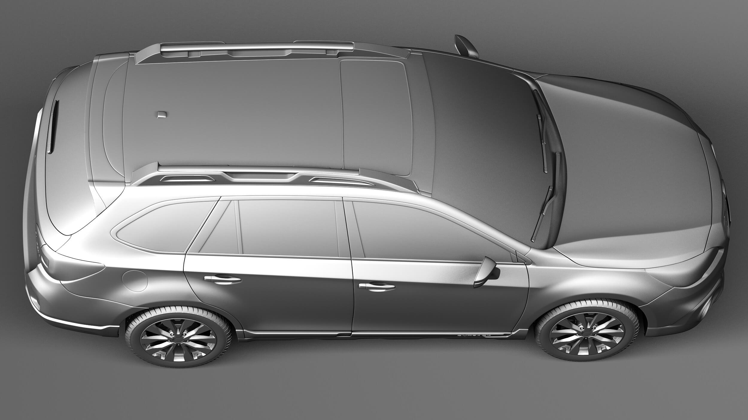 Subaru Outback 2015 - 3D Model by SQUIR
