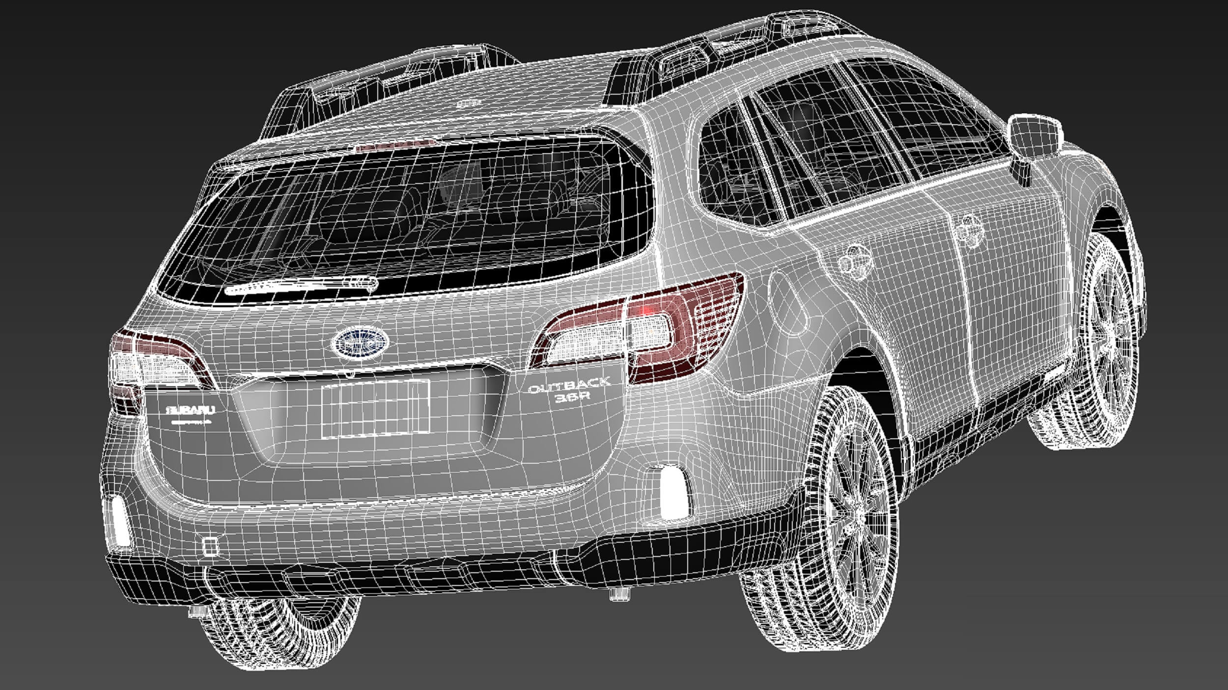 Subaru Outback 2015 - 3D Model by SQUIR