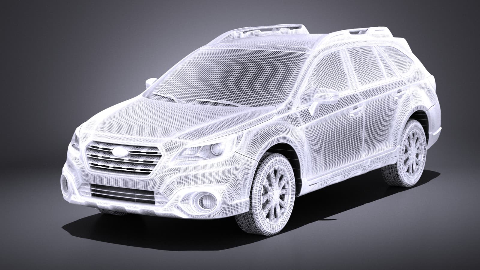 Subaru Outback 2017 (V-Ray) 3D Model by SQUIR