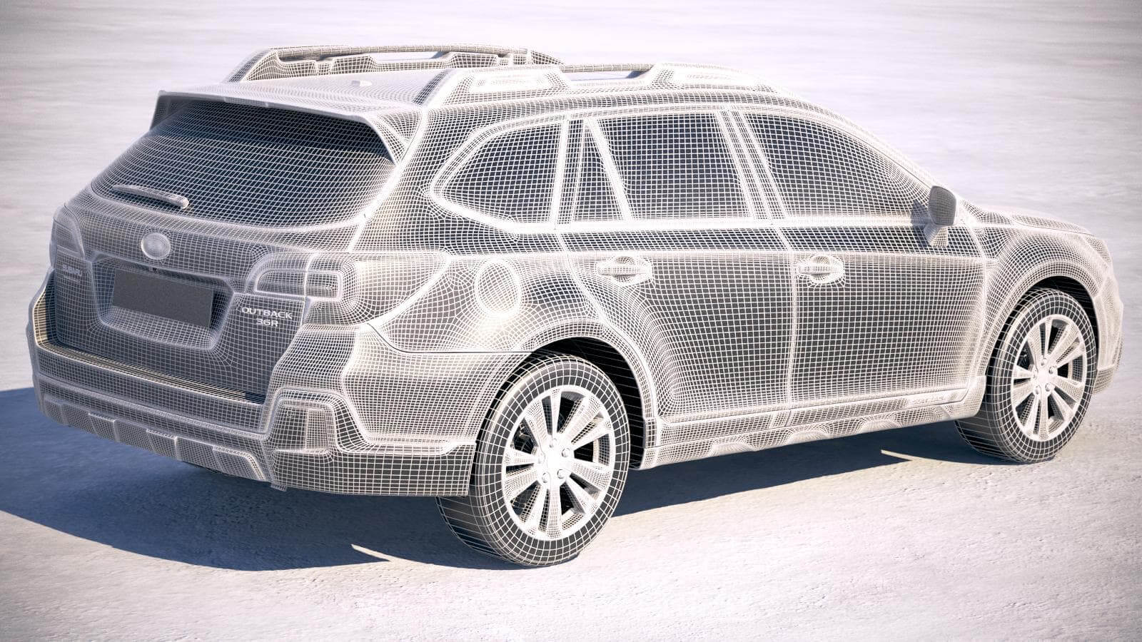 Subaru Outback 2018 - 3D Model by SQUIR