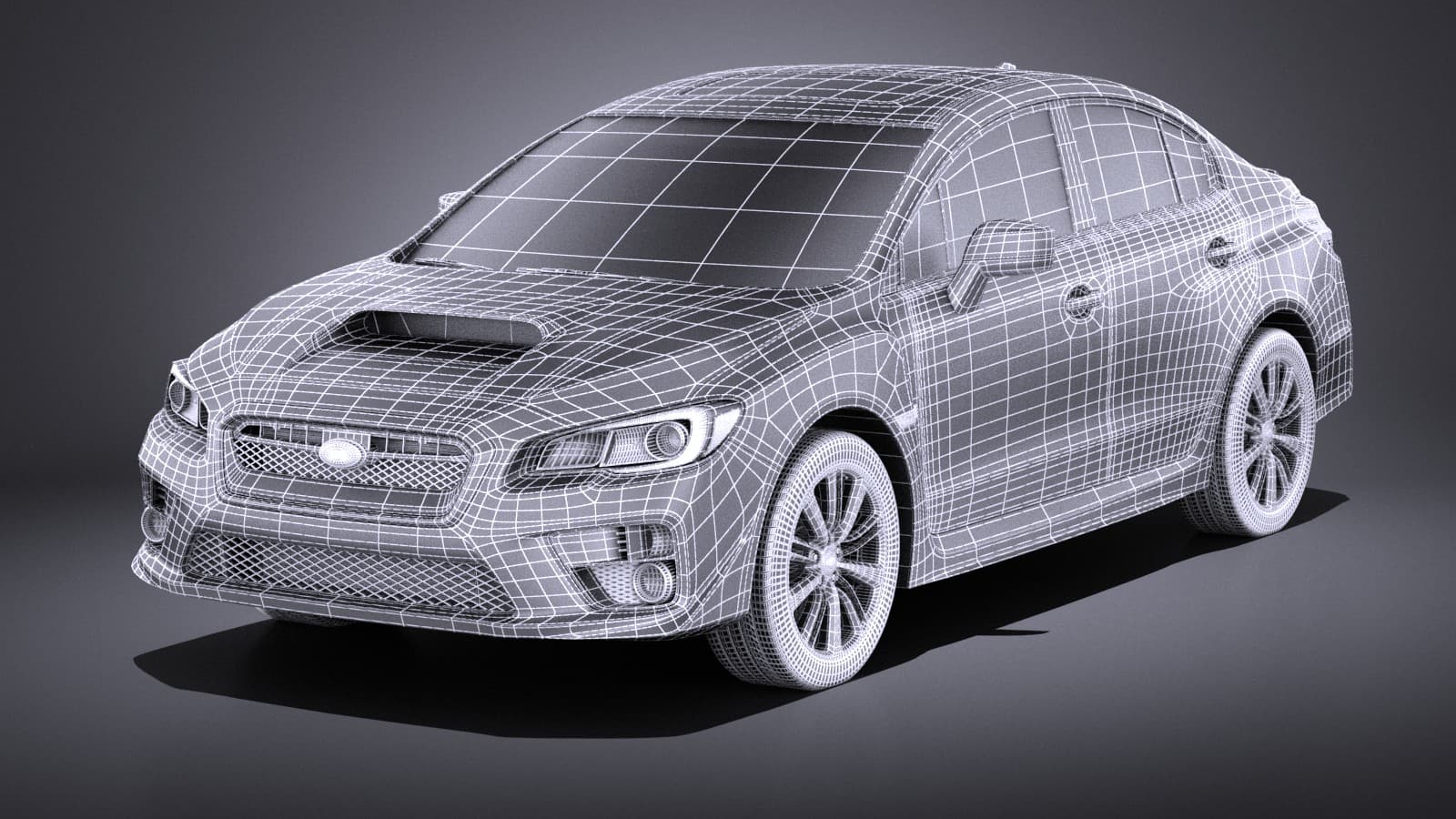 Subaru WRX 2017 (V-Ray) 3D Model by SQUIR