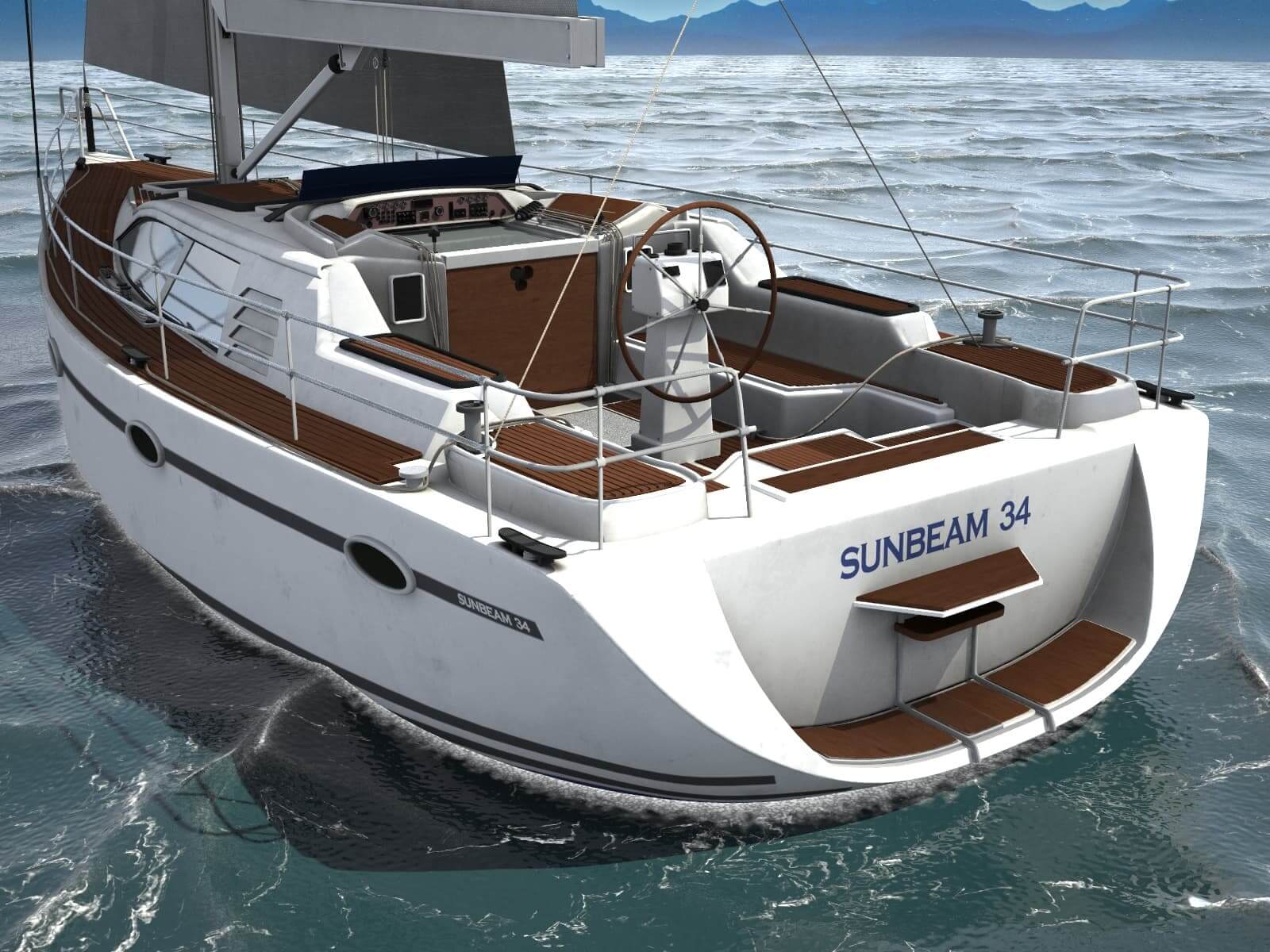 Sunbeam 34 Yacht - 3D Model by SQUIR