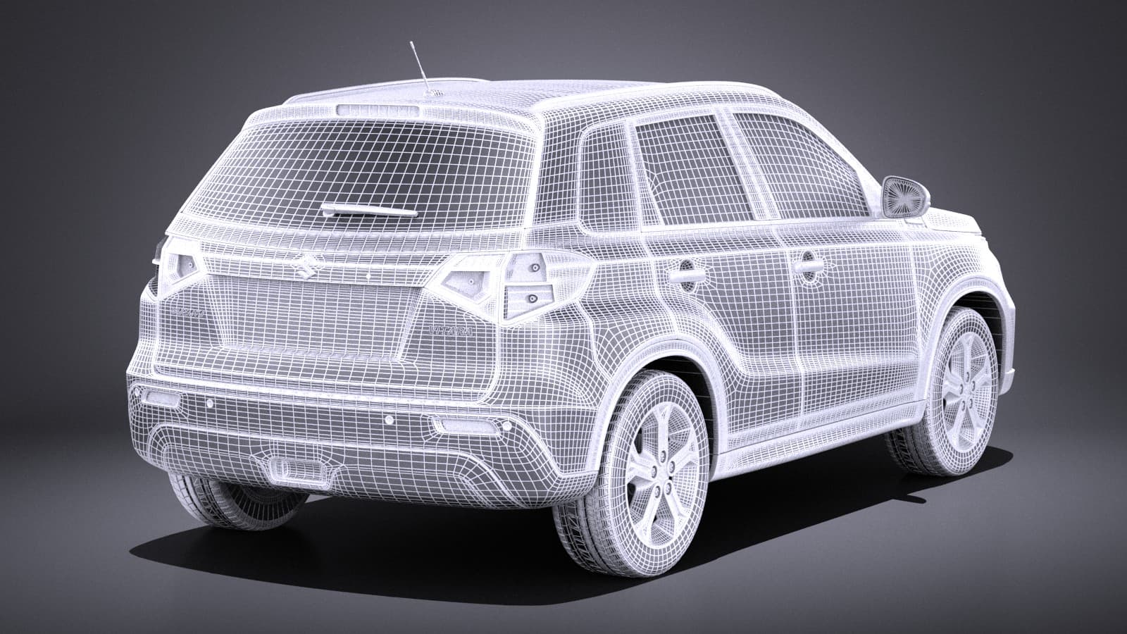 Suzuki Vitara 2017 (V-Ray) 3D Model by SQUIR