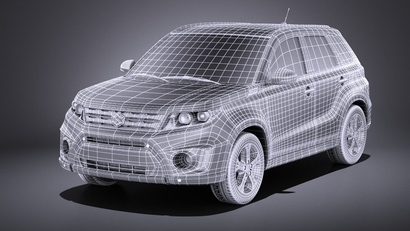 Suzuki Vitara 2017 (V-Ray) 3D Model by SQUIR