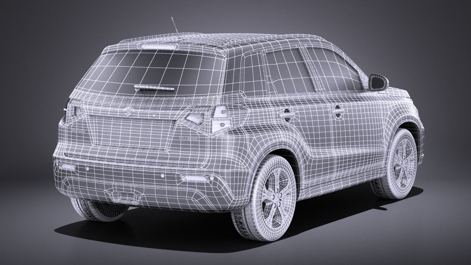 Suzuki Vitara 2017 (V-Ray) 3D Model by SQUIR