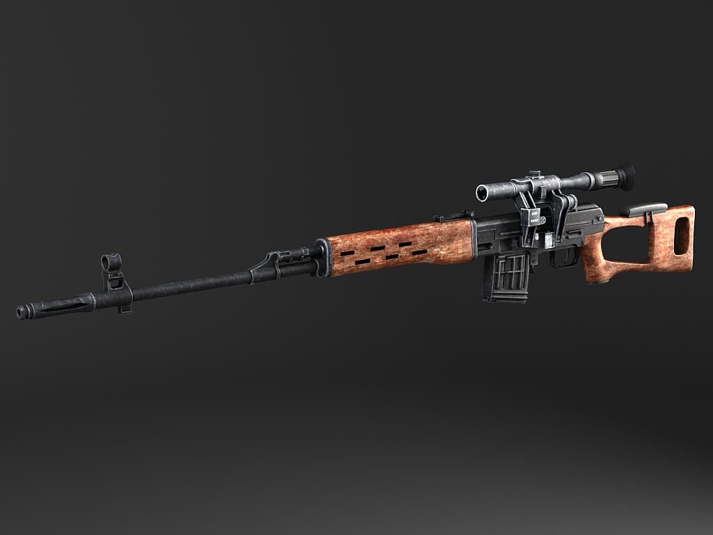 SWD Dragunov Sniper Rifle - 3D Model by SQUIR