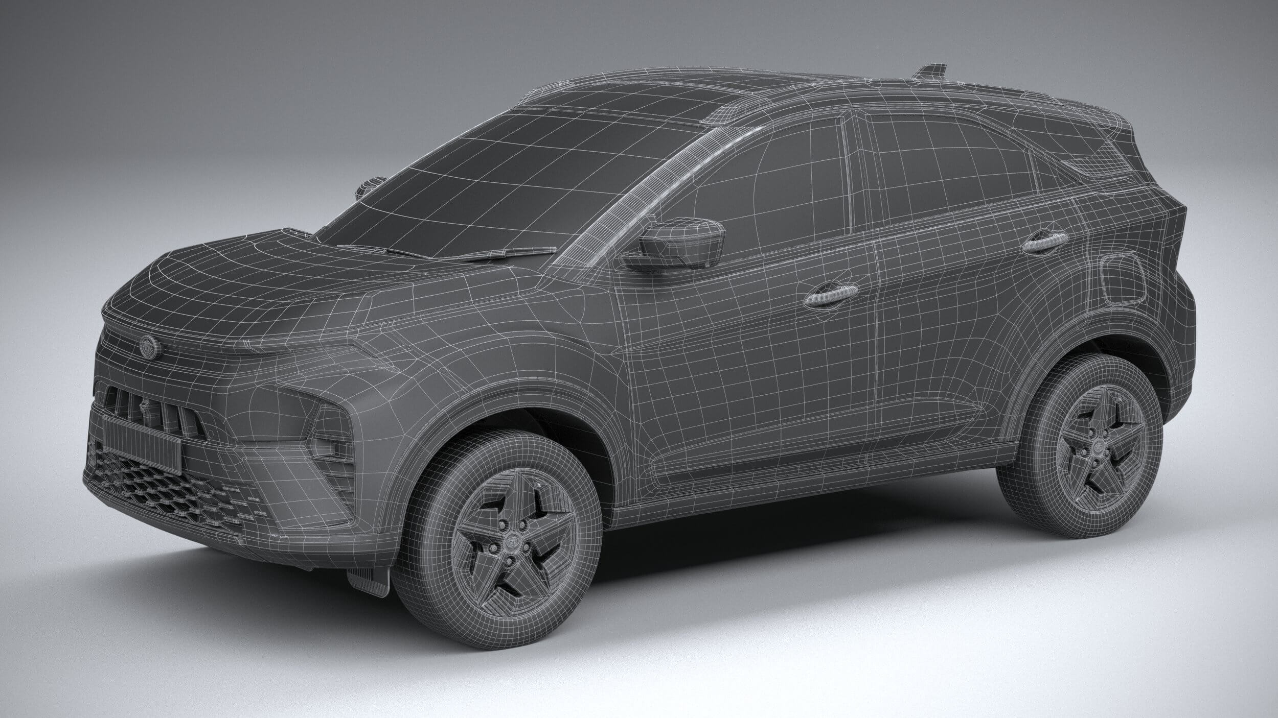 Tata Nexon 2024 - 3D Model by SQUIR