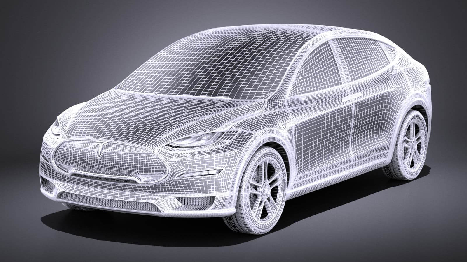 Tesla Model X 2015 (V-Ray) by SQUIR