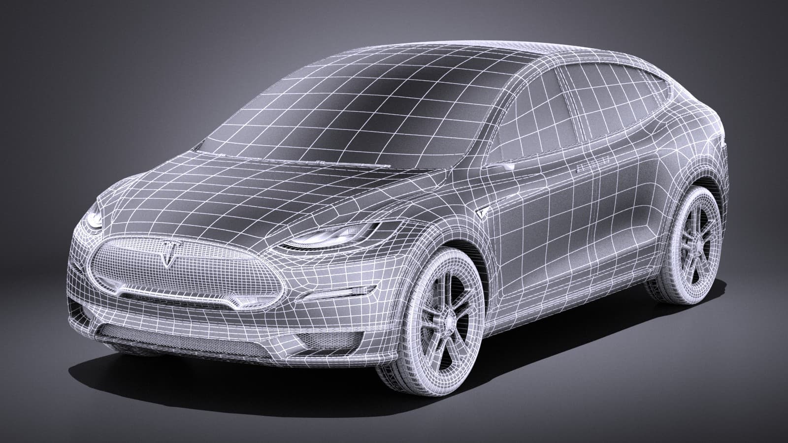 Tesla Model X 2015 (V-Ray) by SQUIR