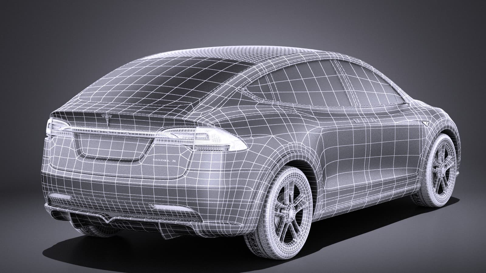 Tesla Model X 2015 (V-Ray) by SQUIR