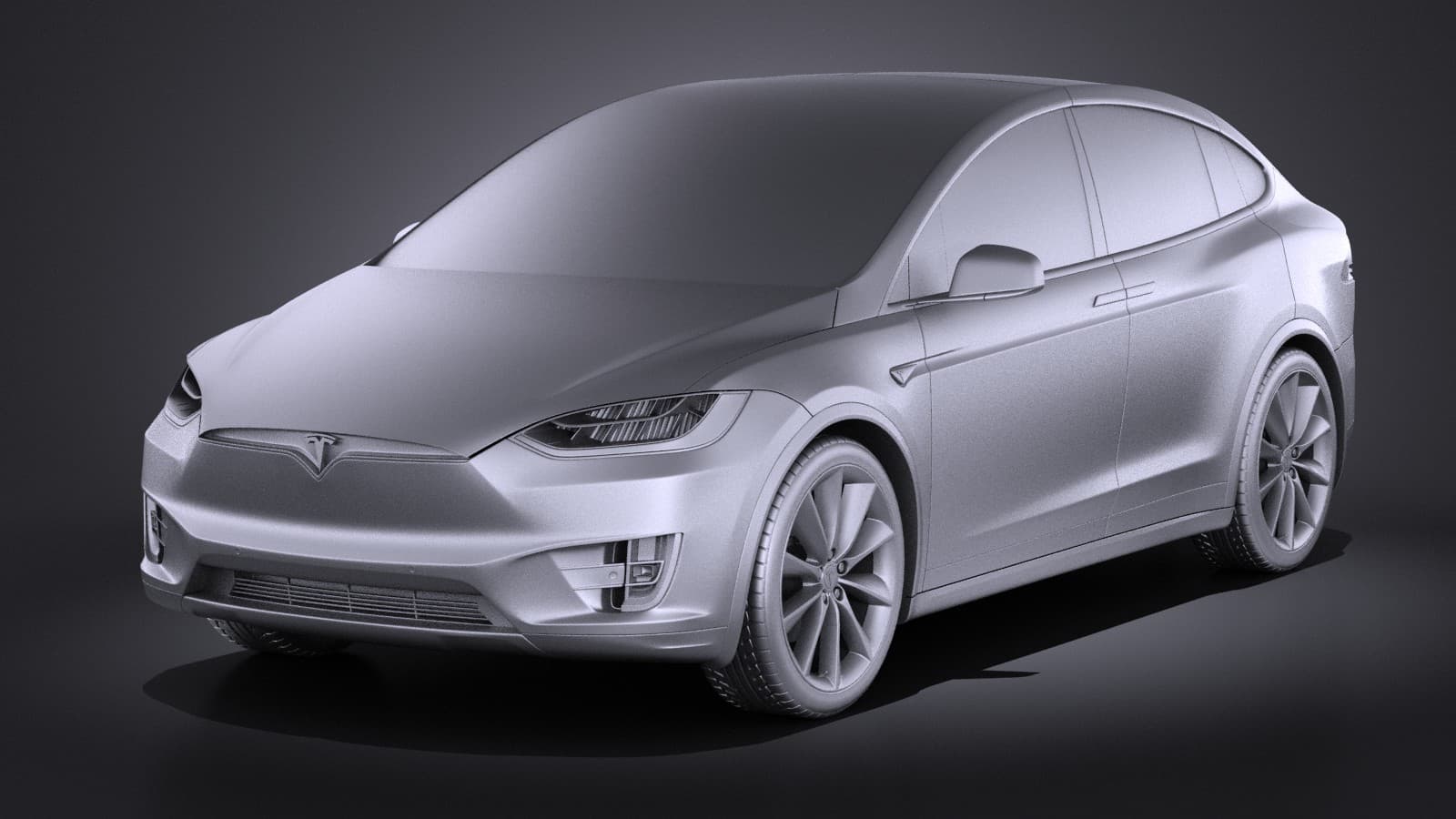 Tesla Model X 2017 (V-Ray) by SQUIR