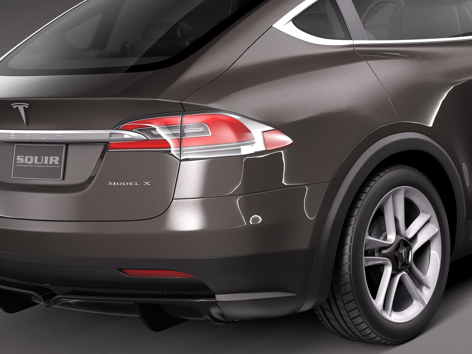 Tesla Model X Prototype 2012 by SQUIR