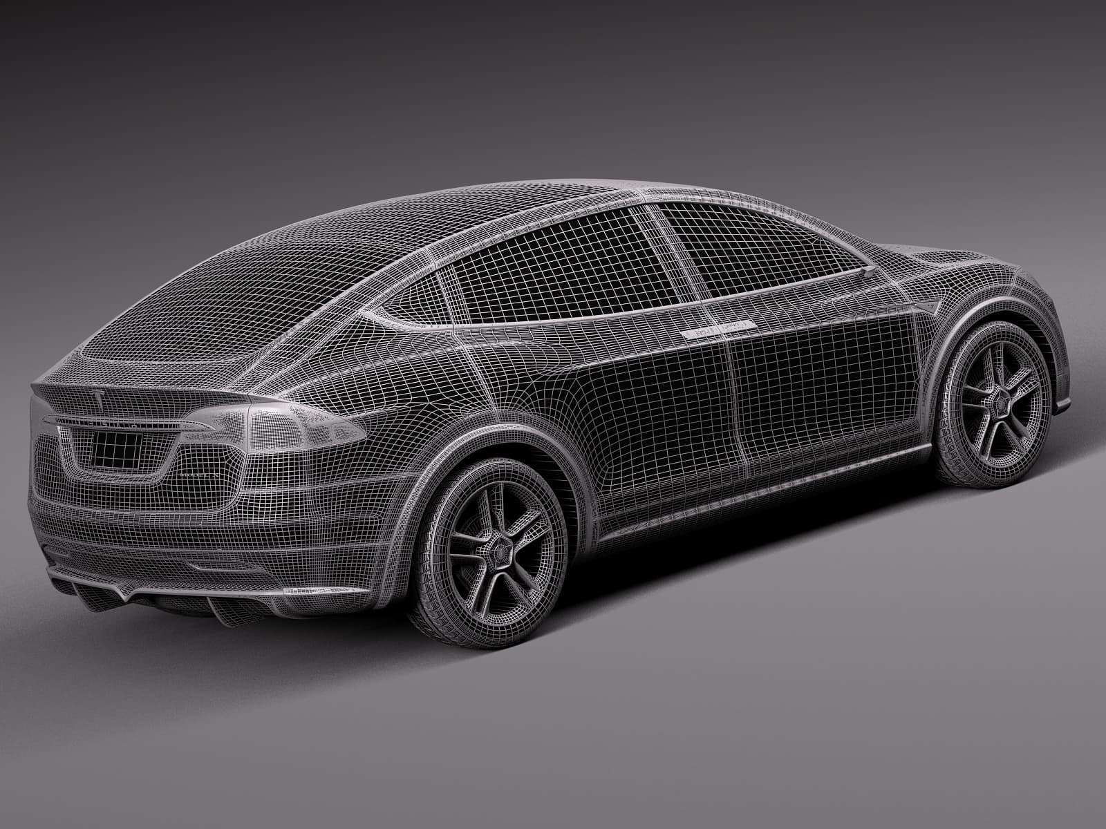 Tesla Model X Prototype 2012 by SQUIR