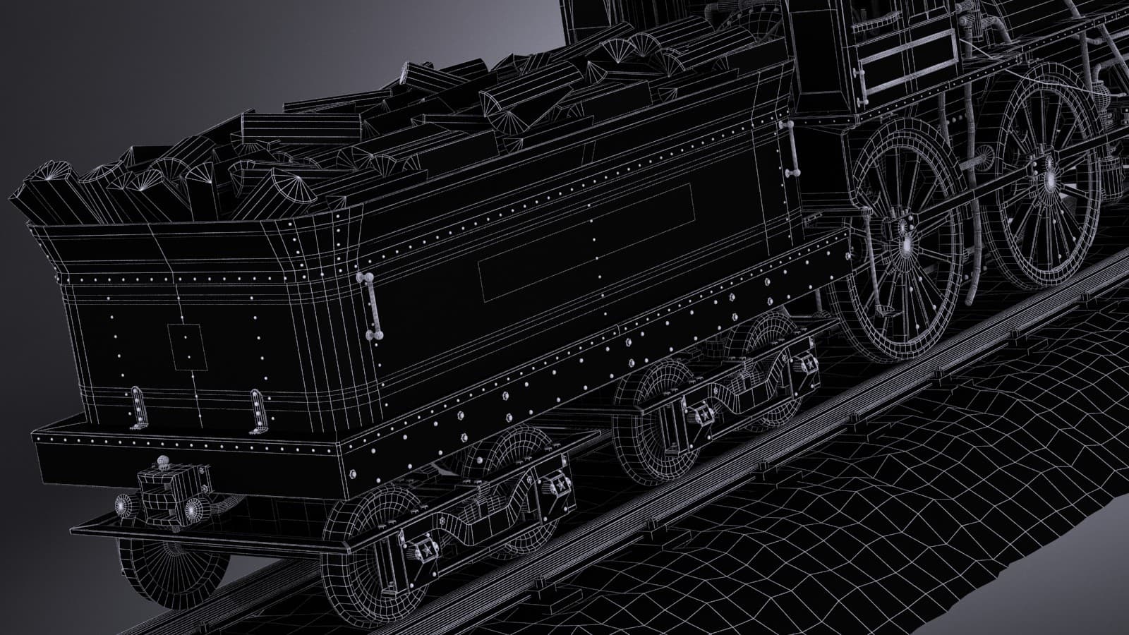 The General 4-4-0 Steam Locomotive 3D Model by SQUIR