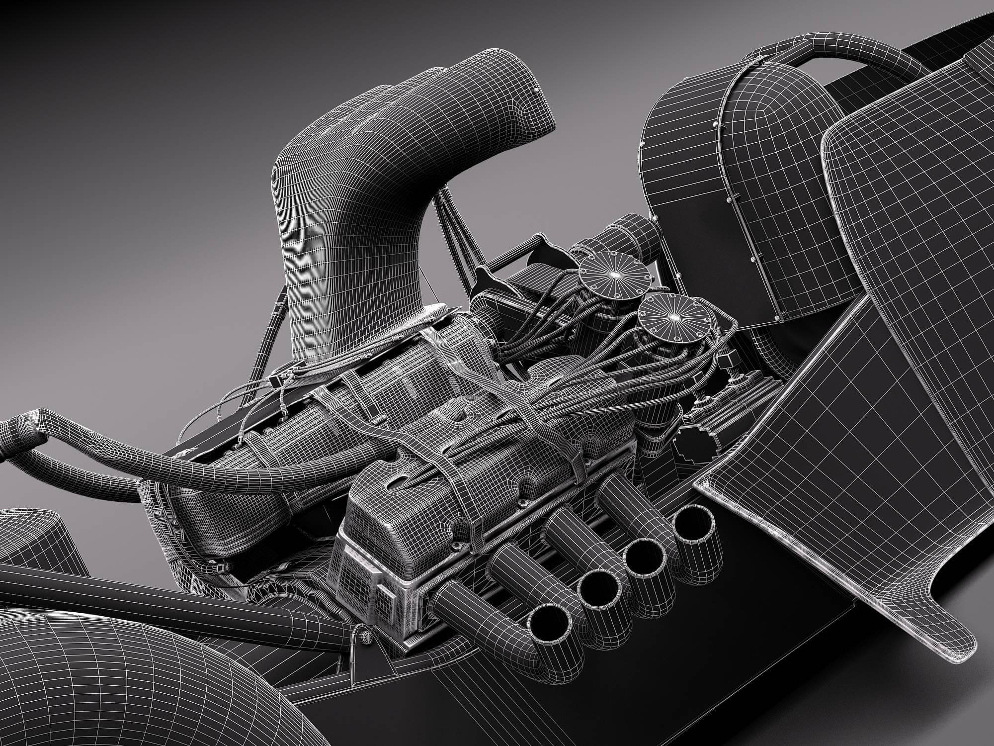 Top Fuel Dragster 2011 - 3D Model by SQUIR