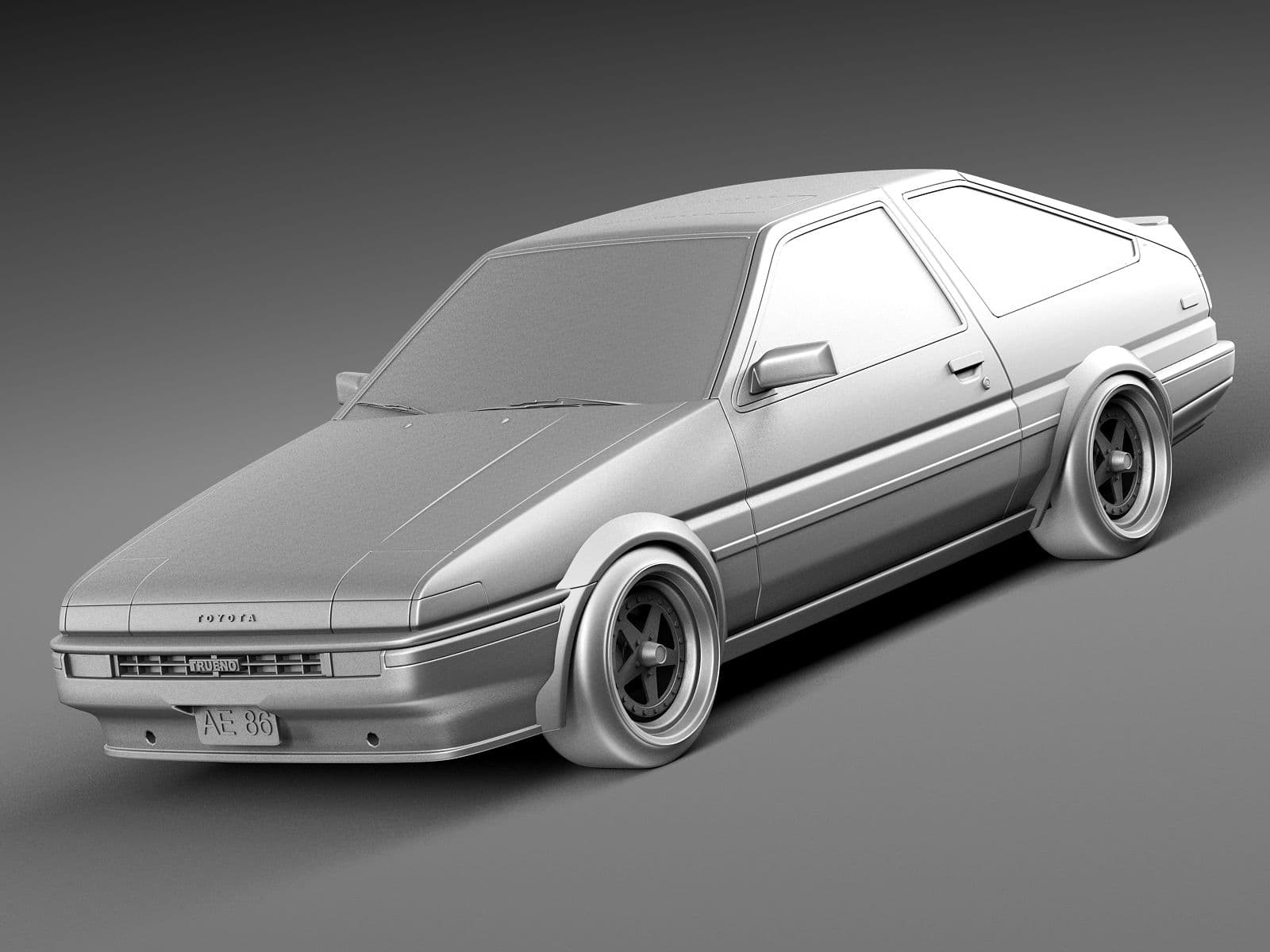 Toyota AE86 Levin 1983-1987 3D Model by SQUIR