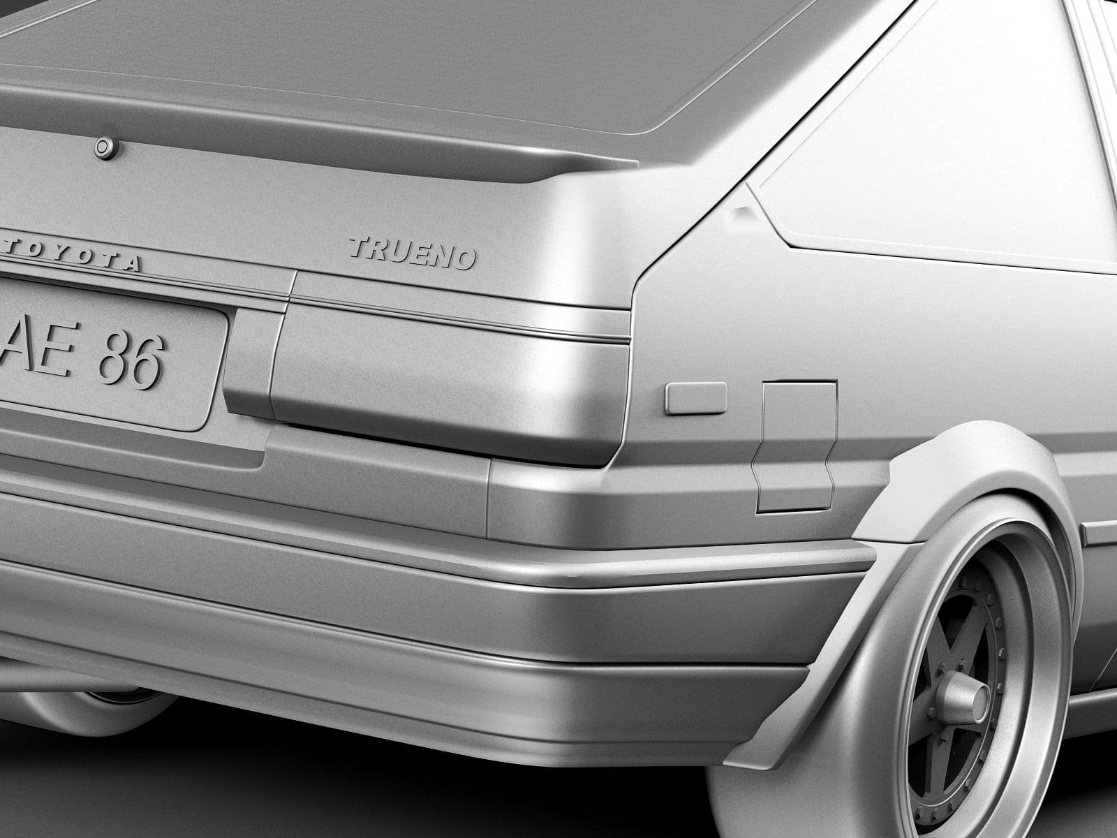 Toyota AE86 Levin 1983-1987 3D Model by SQUIR