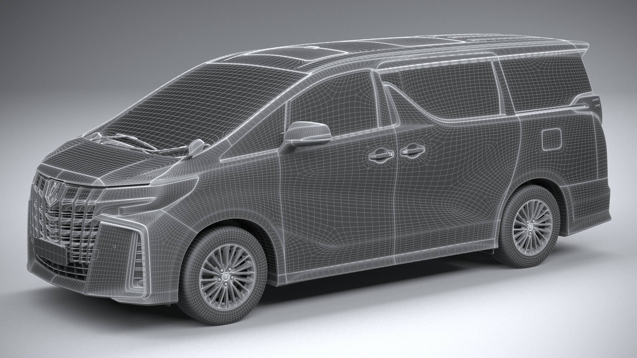 Toyota Alphard 2023 - 3D Model by SQUIR