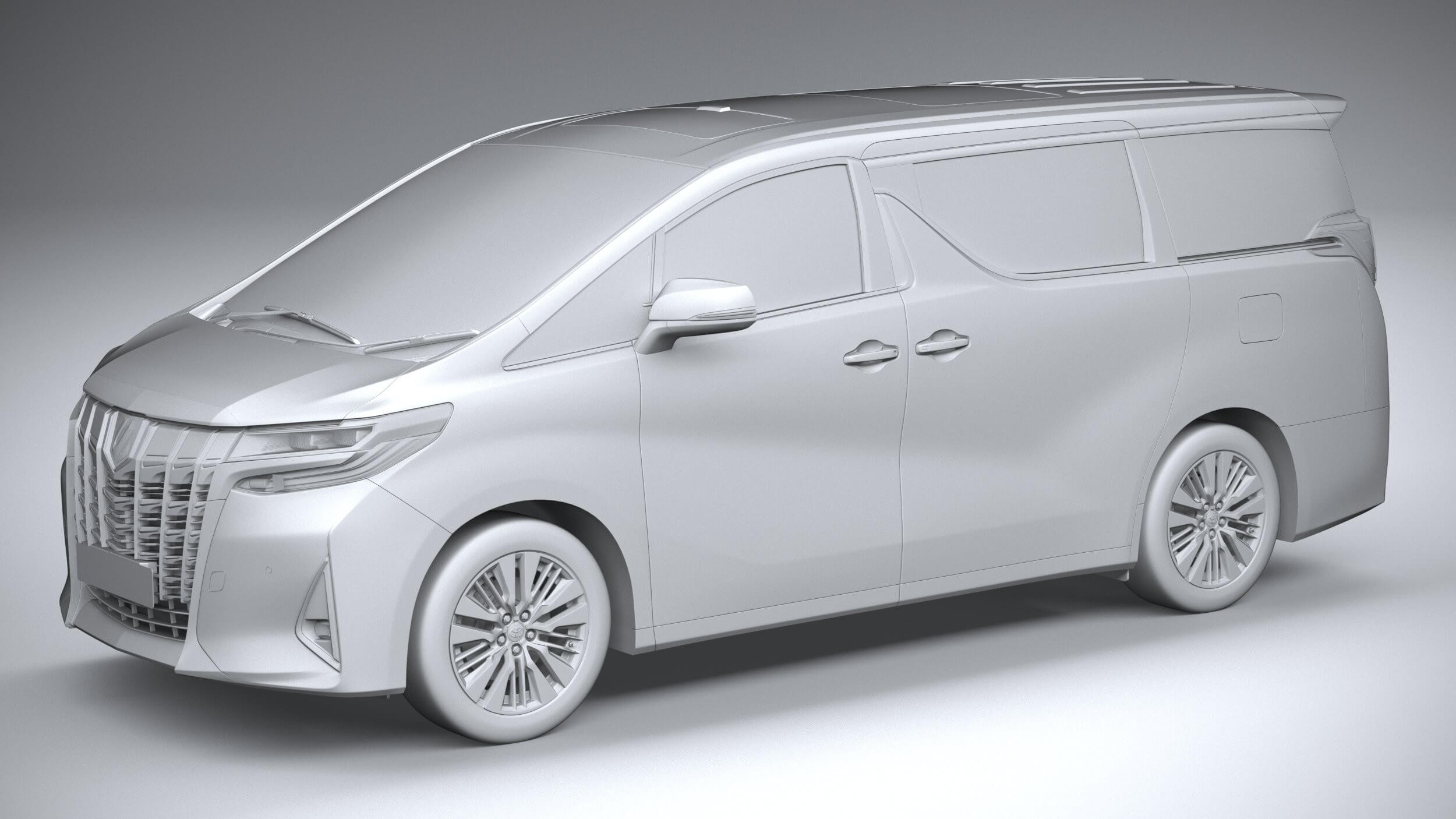 Toyota Alphard Base 2023 - 3D Model by SQUIR
