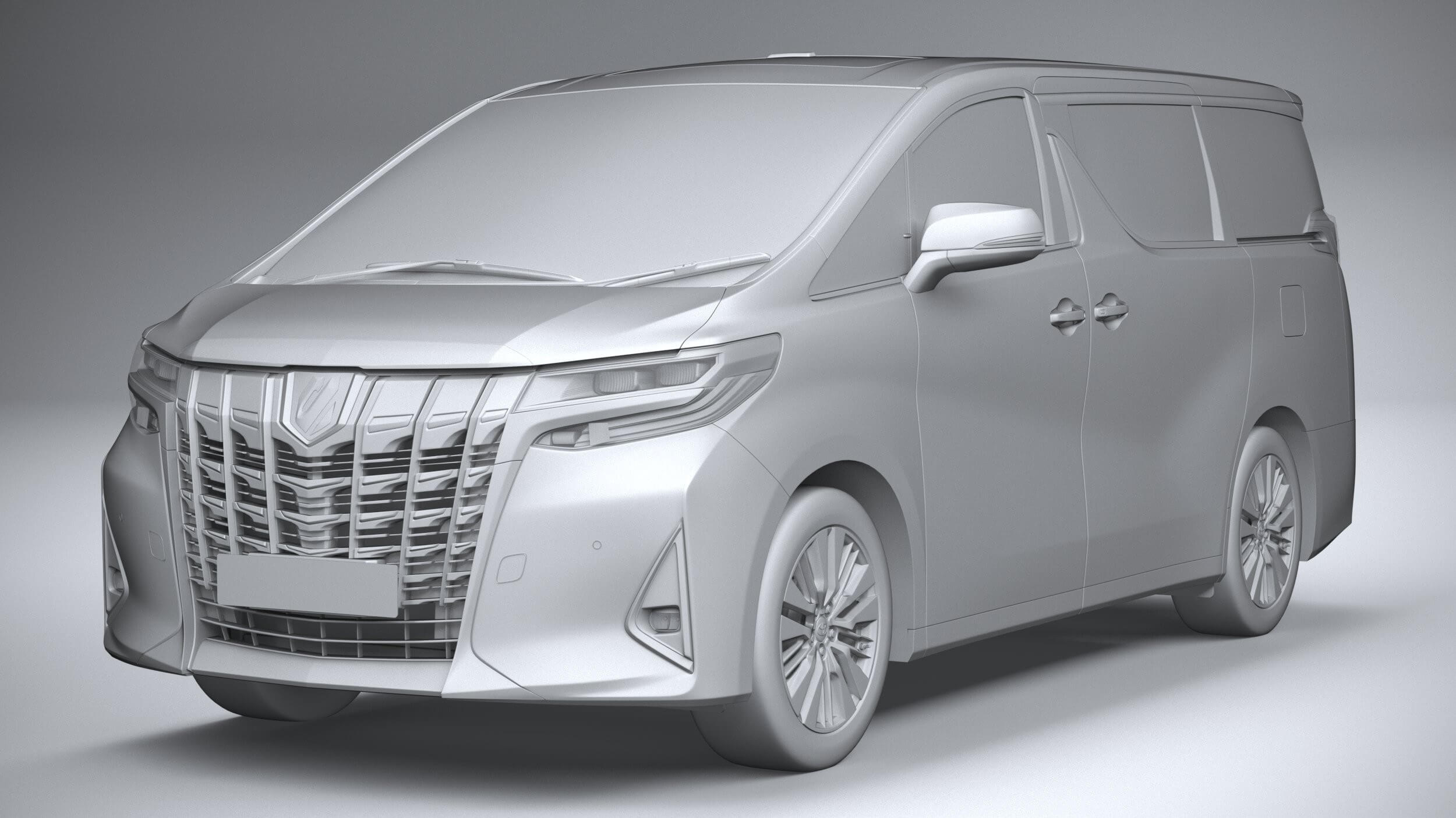 Toyota Alphard Base 2023 - 3D Model by SQUIR