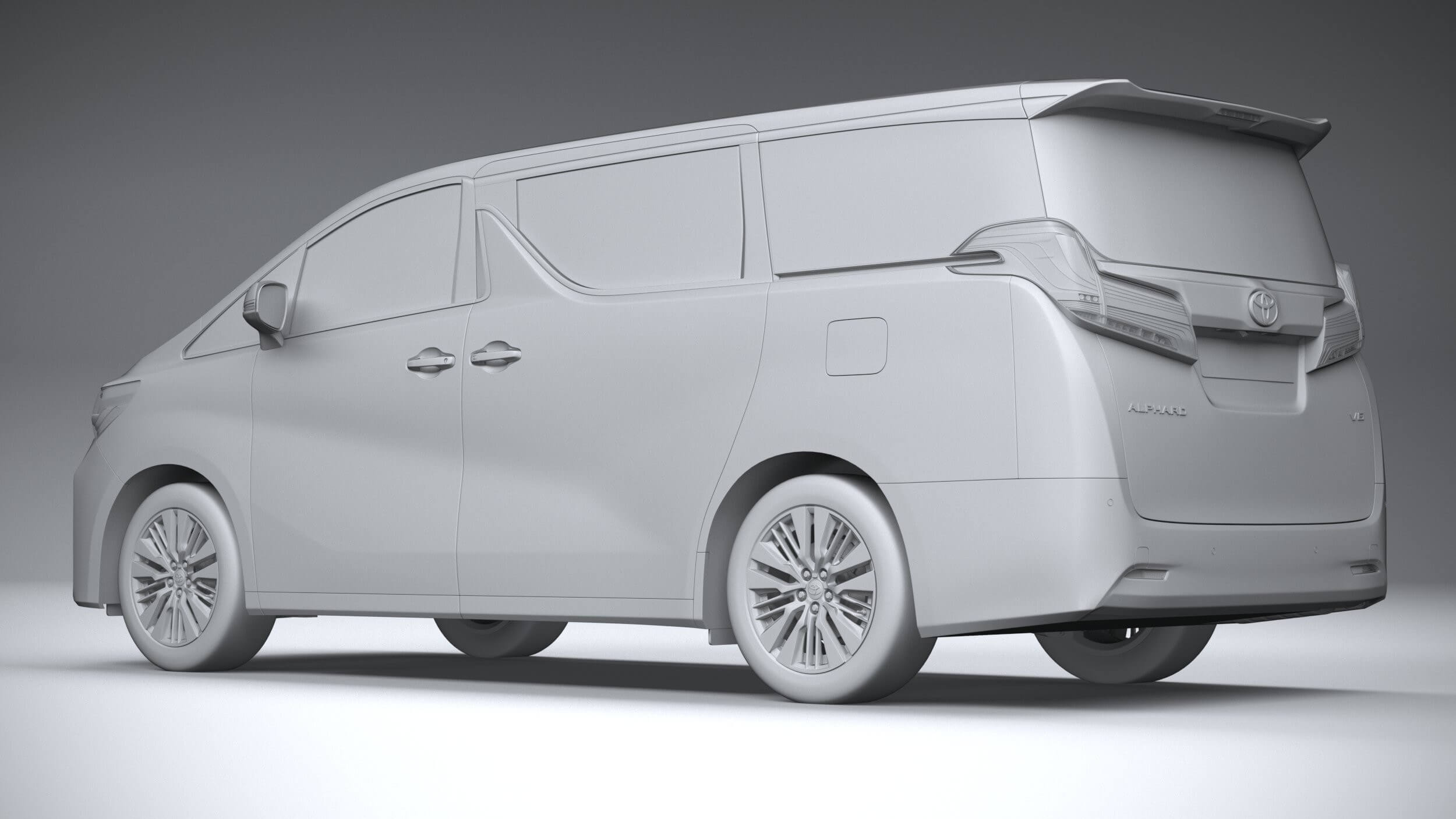 Toyota Alphard Base 2023 - 3D Model by SQUIR