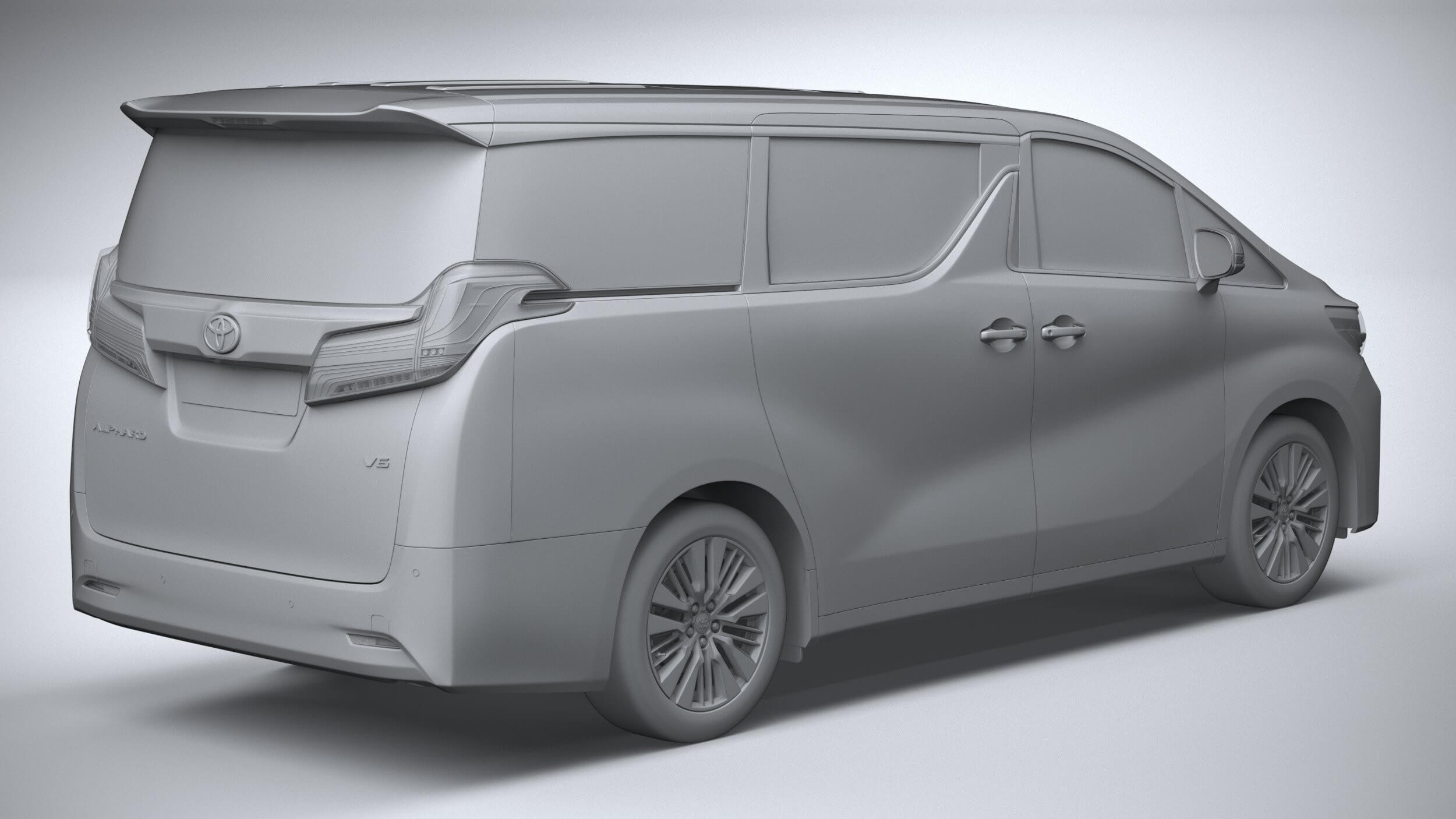 Toyota Alphard Base 2023 - 3D Model by SQUIR