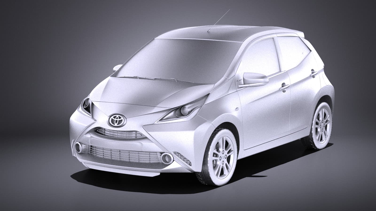 Toyota Aygo 2018 (V-Ray) 3D Model by SQUIR