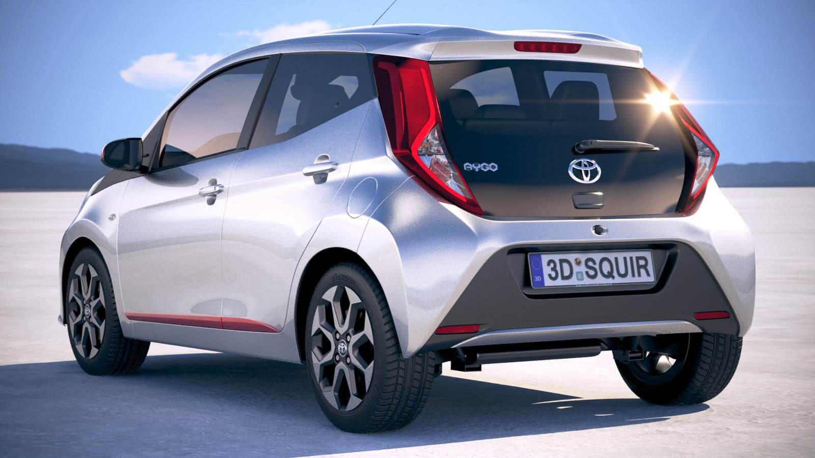 Toyota Aygo 2019 - 3D Model by SQUIR