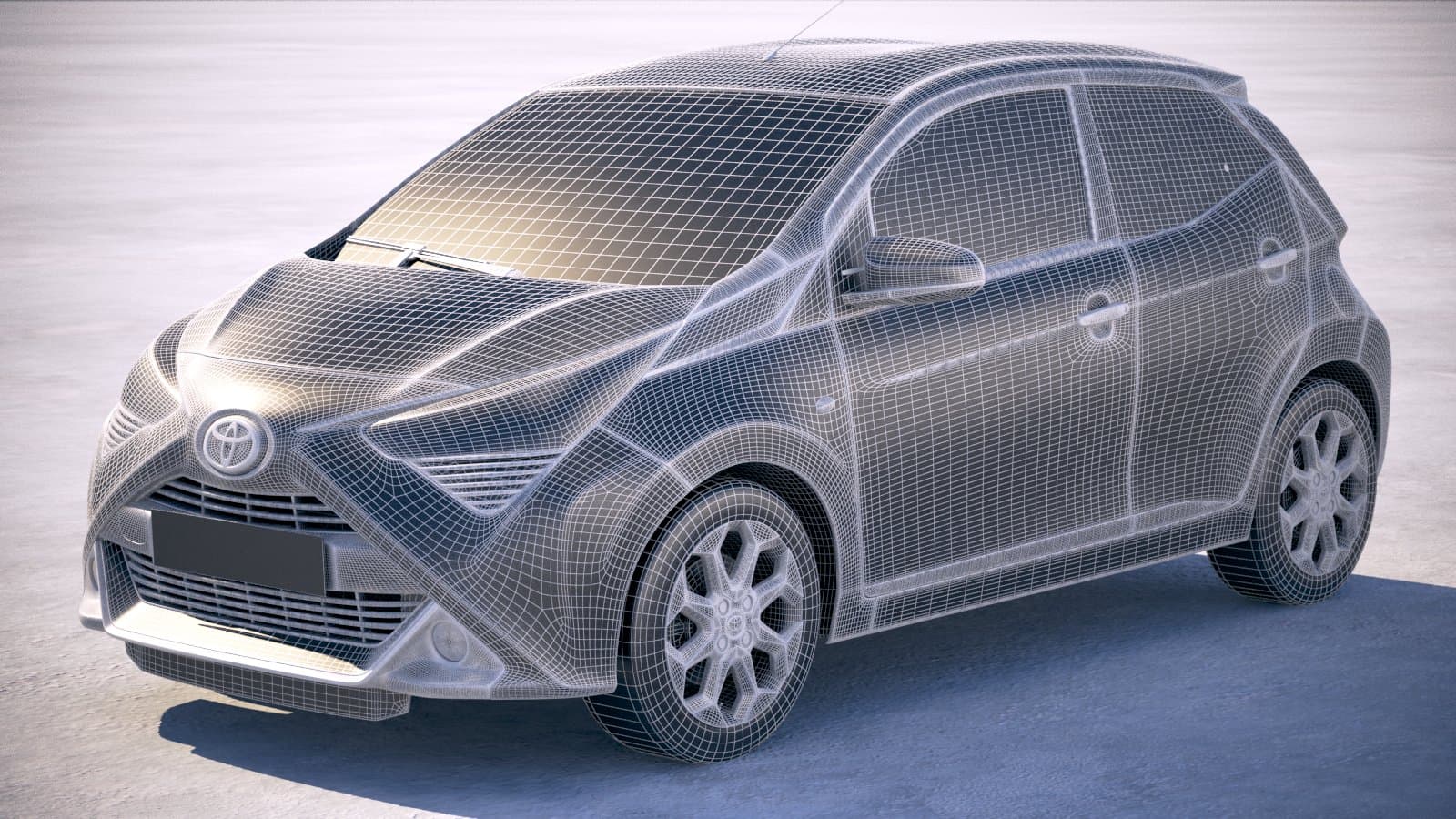 Toyota Aygo 2019 - 3D Model by SQUIR