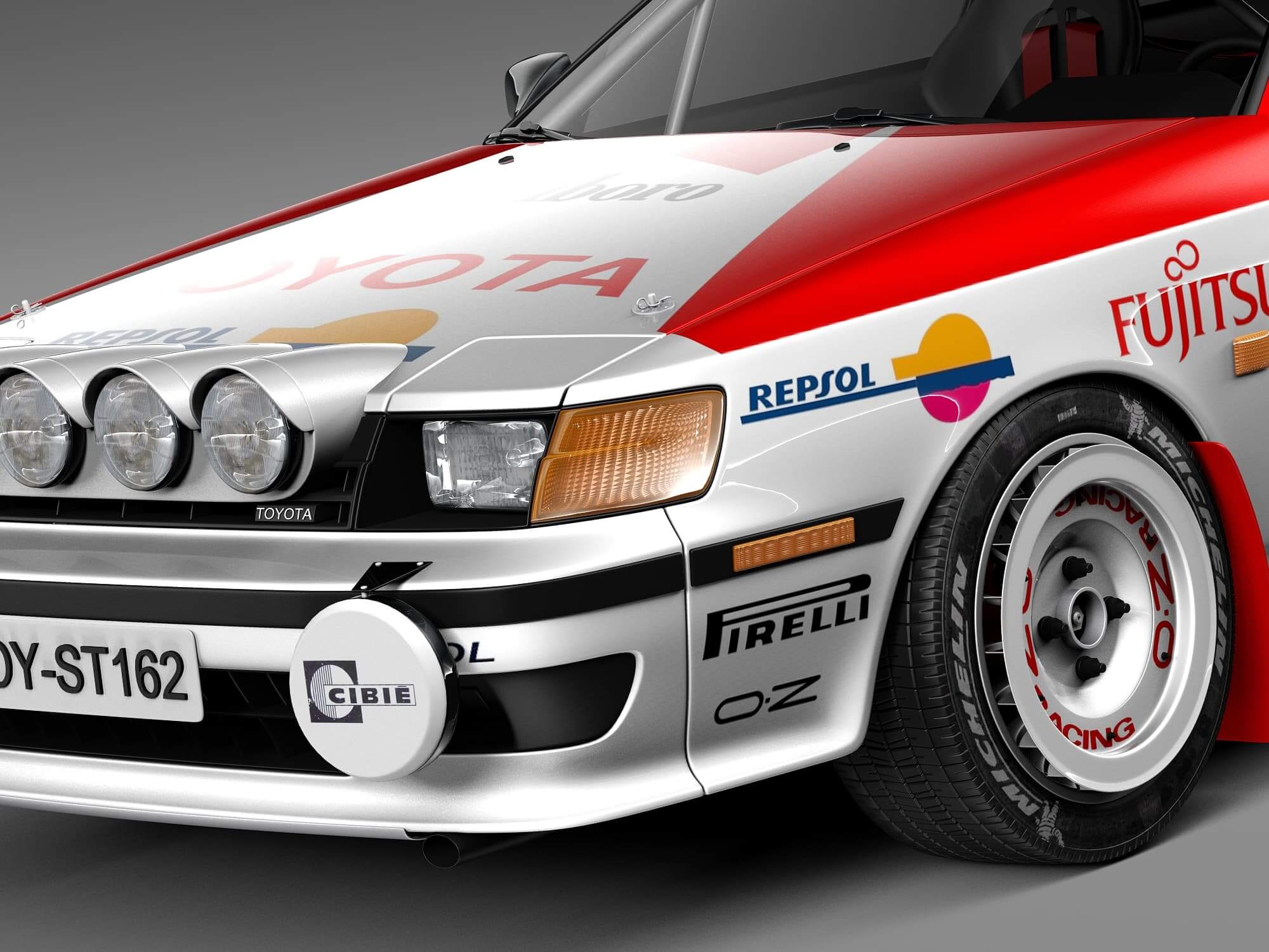 Toyota Celica 1985-1989 St165 Rally 3D Model by SQUIR