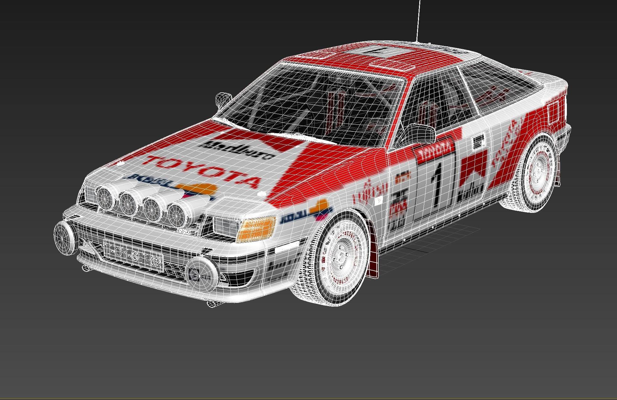 Toyota Celica 1985-1989 St165 Rally 3D Model by SQUIR