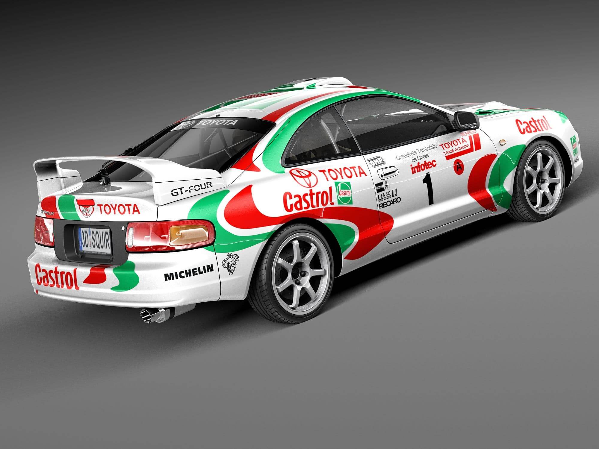 Toyota Celica GT4 Castrol Rally - 3D Model by SQUIR