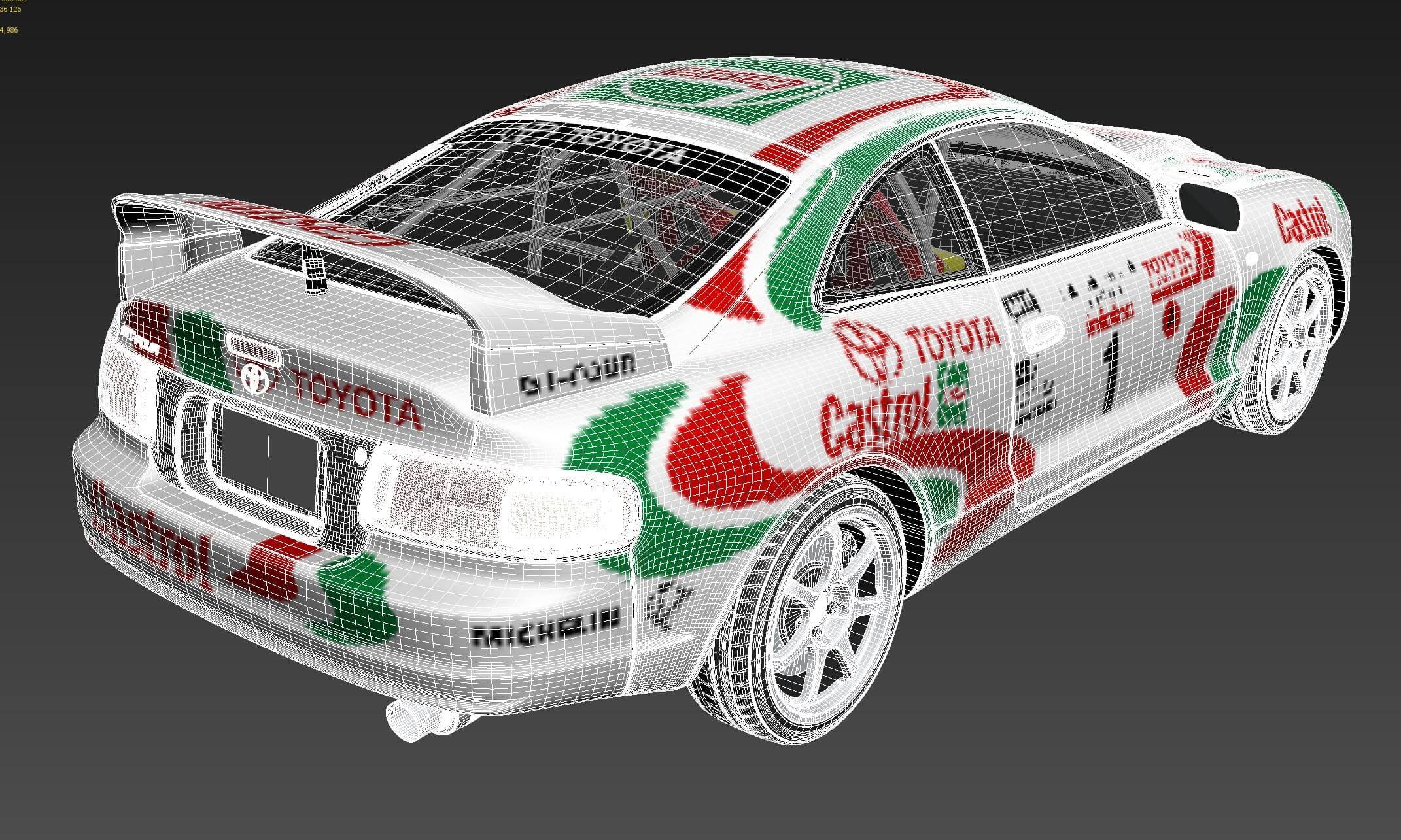 Toyota Celica GT4 Castrol Rally - 3D Model by SQUIR