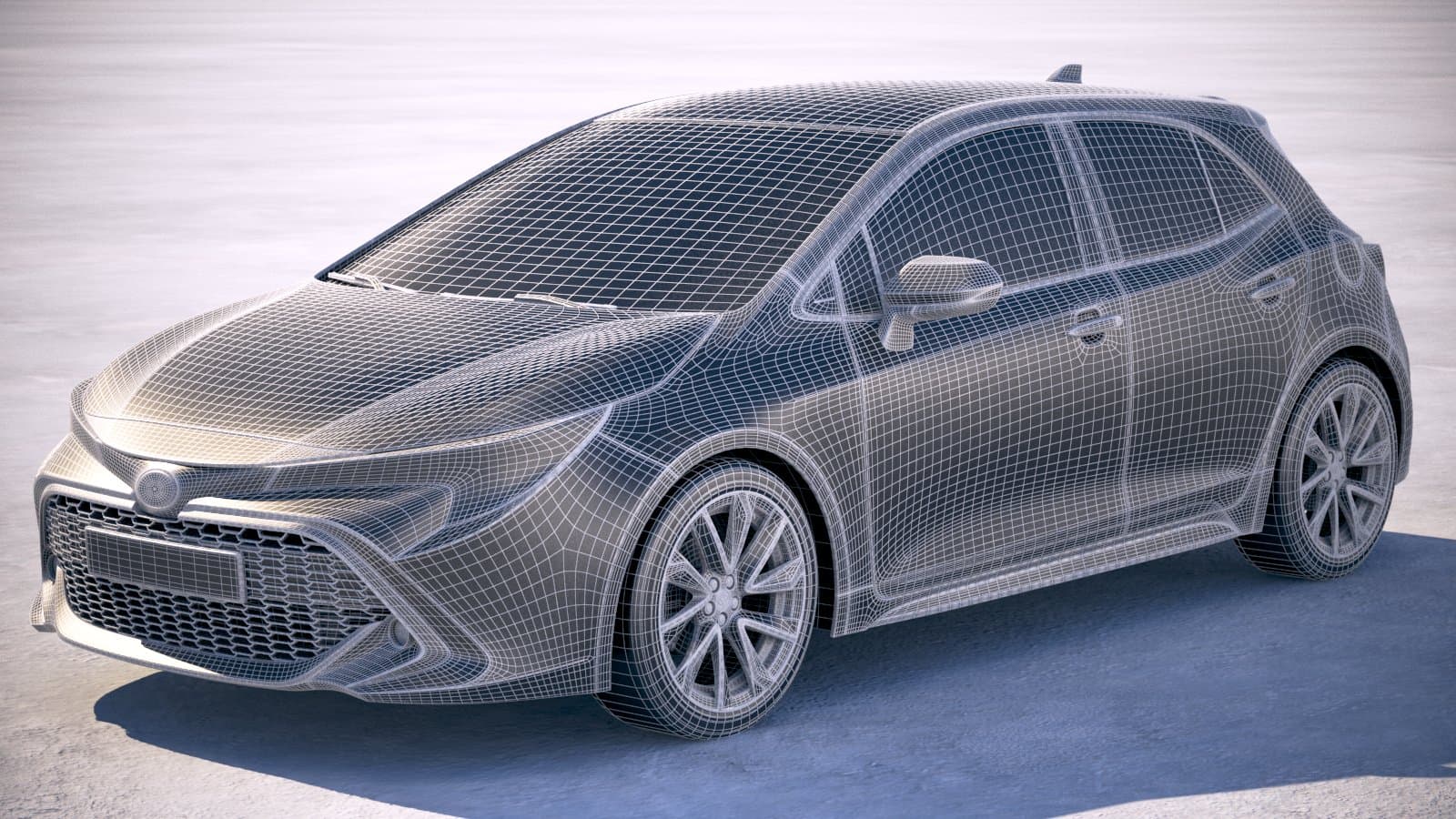 Toyota Corolla Hatchback 2019 - 3D Model by SQUIR