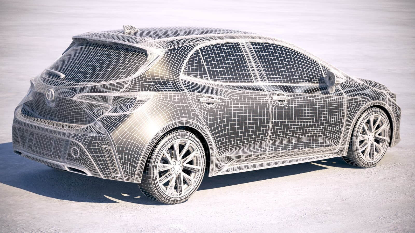 Toyota Corolla Hatchback 2019 - 3D Model by SQUIR