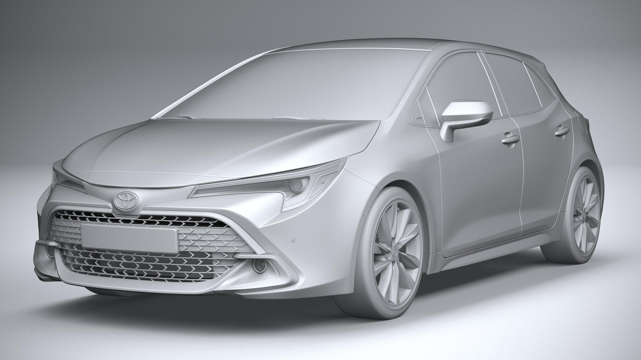 Toyota Corolla Hatchback 2023 - 3D Model by SQUIR