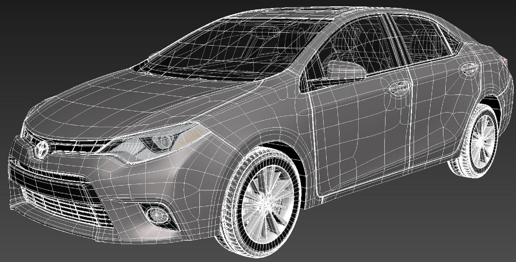 Toyota Corolla LE (US) 2014 - 3D Model by SQUIR