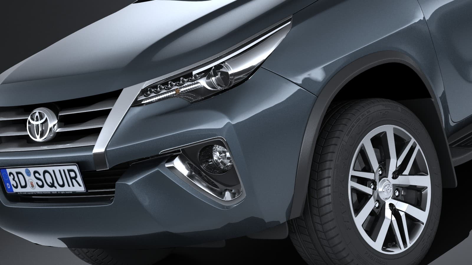 Toyota Fortuner 2017 - 3D Model by SQUIR