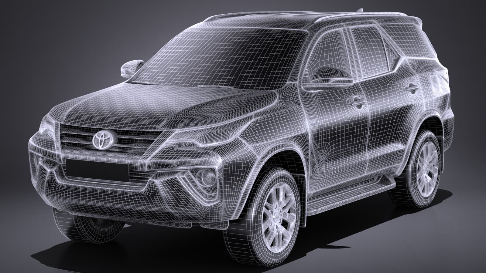Toyota Fortuner 2017 - 3D Model by SQUIR