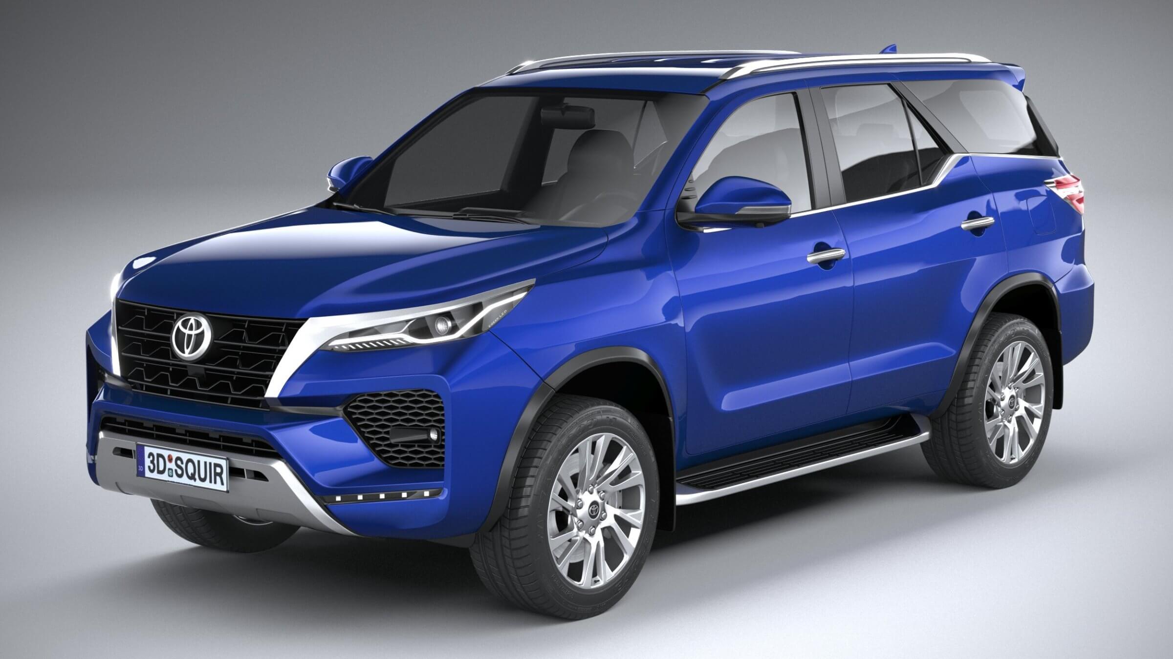 Toyota Fortuner V2 2021 - 3D Model by SQUIR