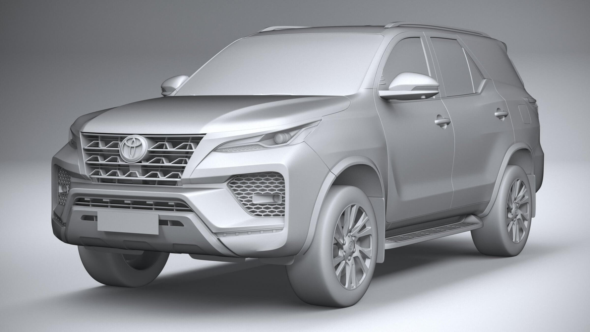 Toyota Fortuner V2 2021 - 3D Model by SQUIR