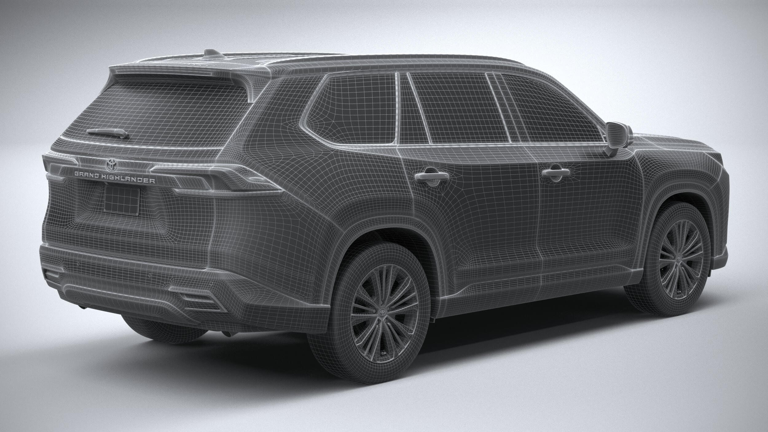 Toyota Grand Highlander 2024 - 3D Model by SQUIR