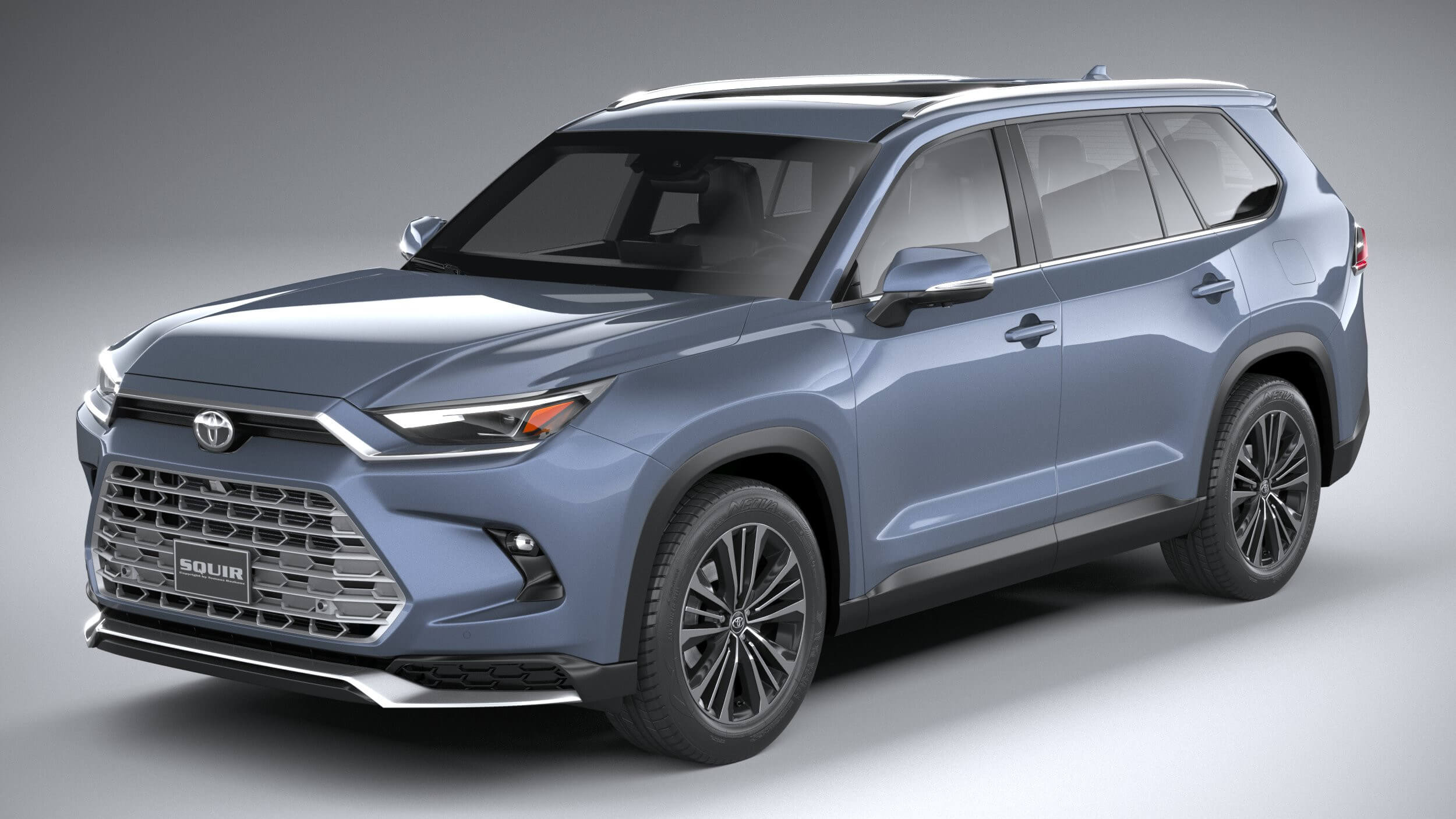 Toyota Grand Highlander Platinum 2024 - 3D Model by SQUIR