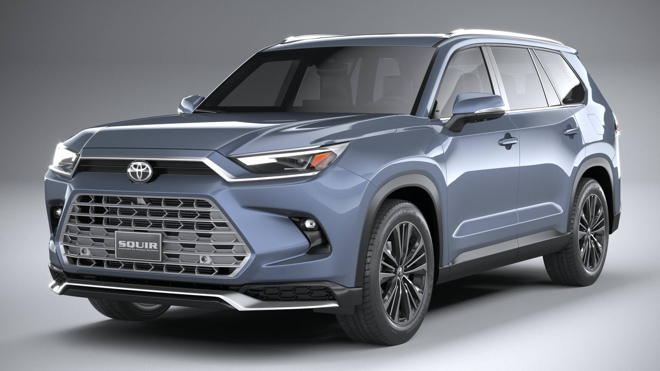 Toyota Grand Highlander Platinum 2024 - 3D Model by SQUIR