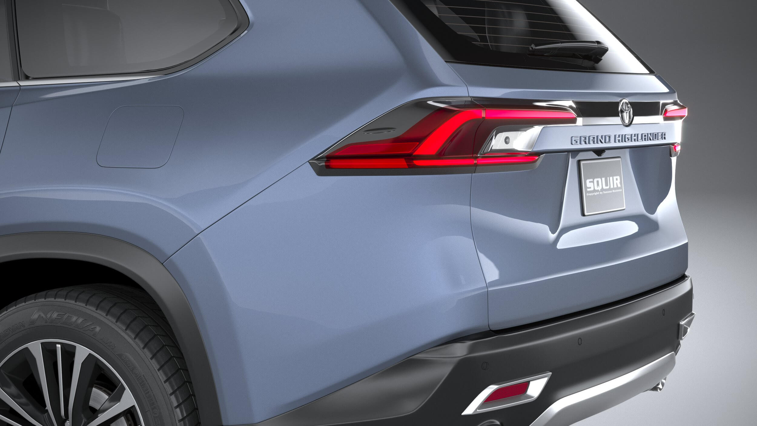 Toyota Grand Highlander Platinum 2024 - 3D Model by SQUIR