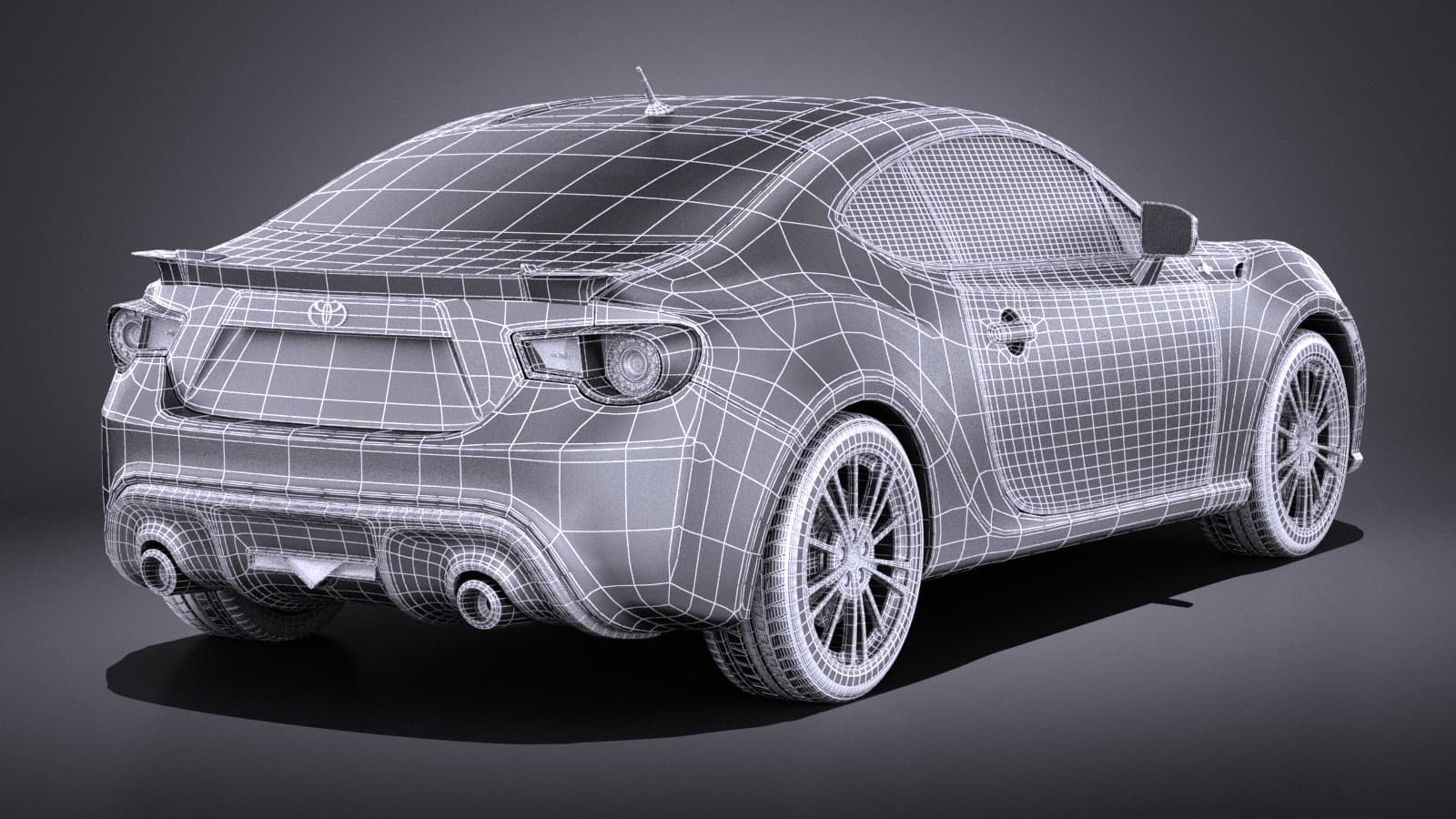 Toyota GT86 2015 (V-Ray) 3D Model by SQUIR