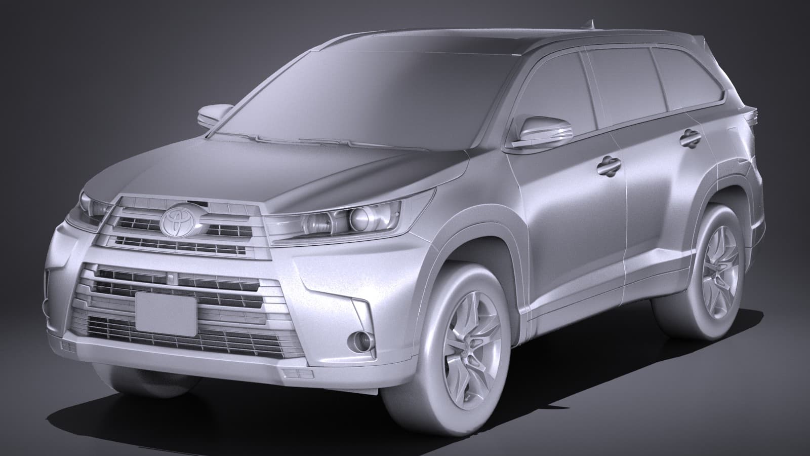 Toyota Highlander 2017 - 3D Model by SQUIR