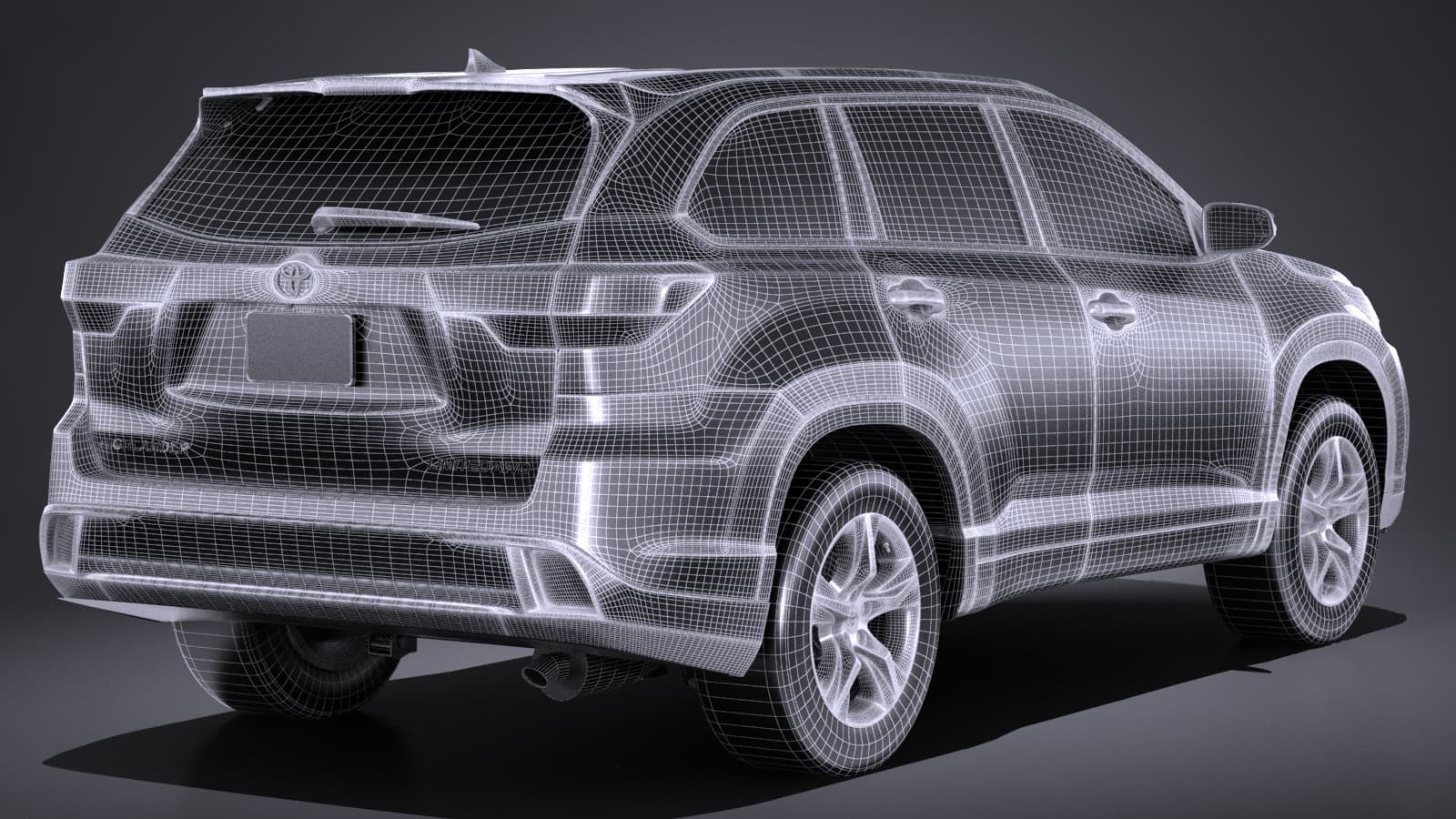 Toyota Highlander 2017 - 3D Model by SQUIR