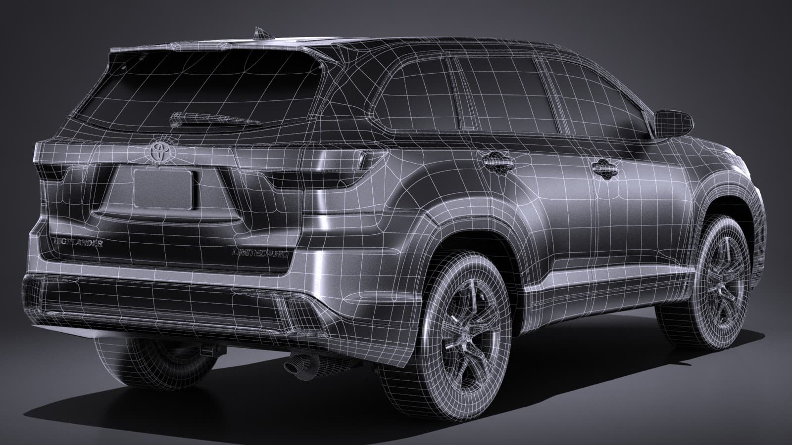 Toyota Highlander 2017 - 3D Model by SQUIR